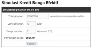 Cara Menghitung Bunga Efektif | SimulasiKredit.com